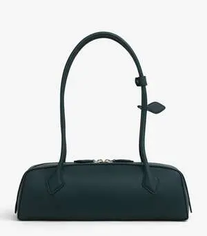 Alaïa Medium Le Teckel Leather Shoulder Bag - Green
