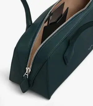 Alaïa Medium Le Teckel Leather Shoulder Bag - Green