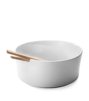 LSA INTERNATIONAL Porcelain Collective Salad Bowl And Servers - White