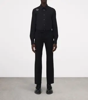 Alexander McQueen Cotton Harness Shirt - Black