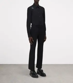 Alexander McQueen Cotton Harness Shirt - Black