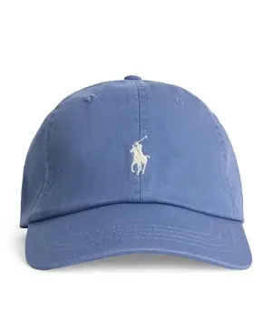 Polo Ralph Lauren Cotton Baseball Cap With Logo Blue