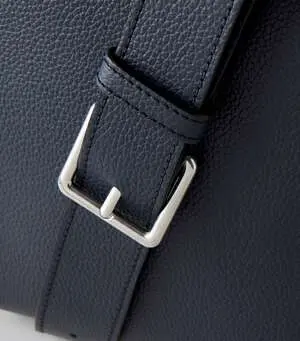 Mulberry Leather Messenger Bag - Blue