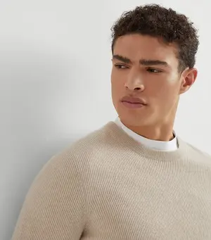 Brunello Cucinelli Cashmere Ribbed Sweater