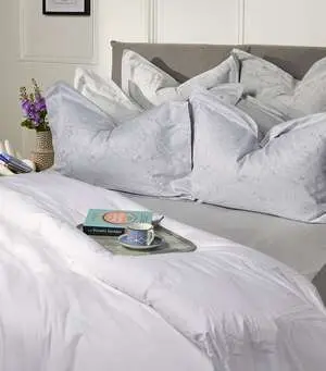 CELSO DE LEMOS Secret Super King Fitted Sheet - Ivory