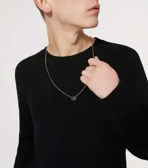Valentino Garavani Vlogo Chain Necklace - White