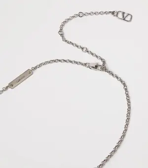 Valentino Garavani Vlogo Chain Necklace - White