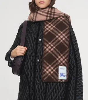 Burberry Wool Check Scarf