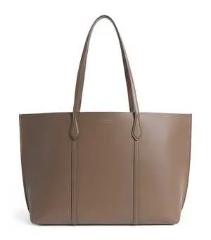 Tory Burch Leather Perry Tote Bag - Brown