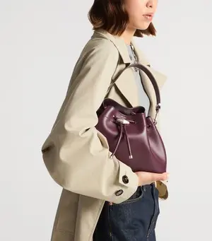 JIMMY CHOO Medium Cinch Leather Shoulder Bag