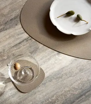 LIND DNA Curve Corduroy Coasters - Brown
