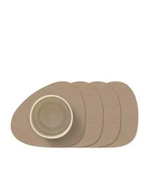 LIND DNA Curve Corduroy Coasters - Brown