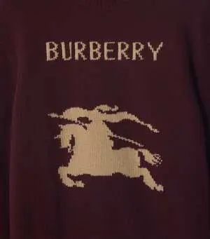 Burberry Wool-cashmere Ekd Sweater - Red