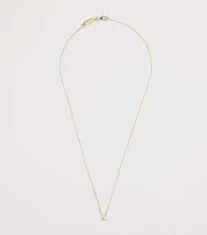 Harrods 18-karat Yellow And Diamond Pendant Necklace