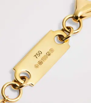 Harrods 18-karat Yellow And Diamond Pendant Necklace