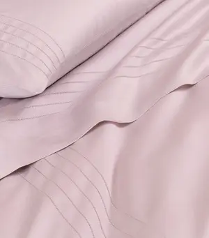 Frette Cotton Lush Ajour Square Pillowcase Set - Pink