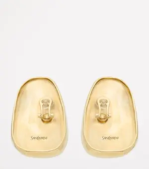 Saint Laurent Cabochon Clip-on Earrings