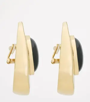 Saint Laurent Cabochon Clip-on Earrings
