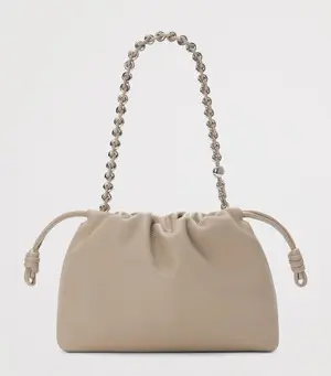 Loewe Medium Leather Flamenco Shoulder Bag - Green