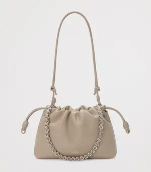 Loewe Medium Leather Flamenco Shoulder Bag - Green