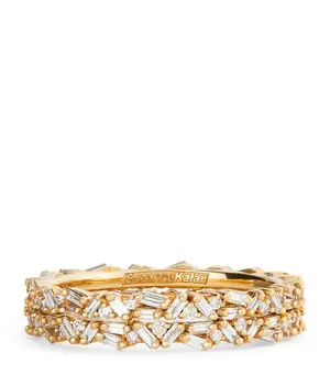 SUZANNE KALAN Yellow And Diamond Ring Jackets - Gold