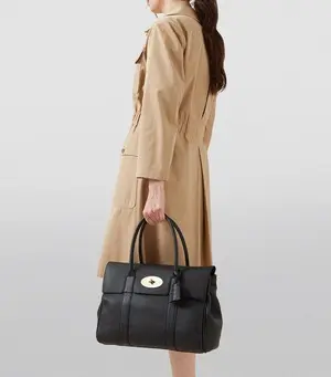 Mulberry Leather Bayswater Shoulder Bag - Black