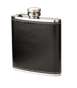 ASPINAL OF LONDON Classic 5oz Leather Hip Flask