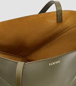 Loewe Medium Leather Puzzle Fold Tote Bag