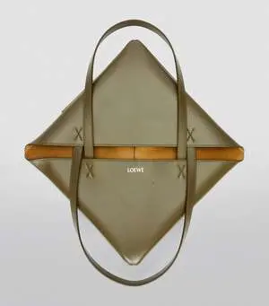 Loewe Medium Leather Puzzle Fold Tote Bag
