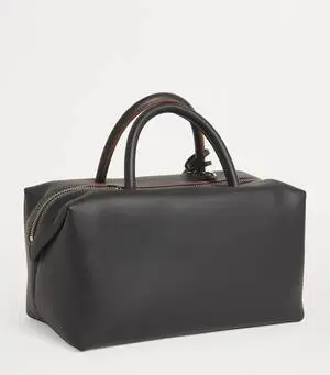 Max Mara Leather Satchel Top-handle Bag - Black