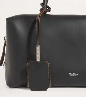 Max Mara Leather Satchel Top-handle Bag - Black
