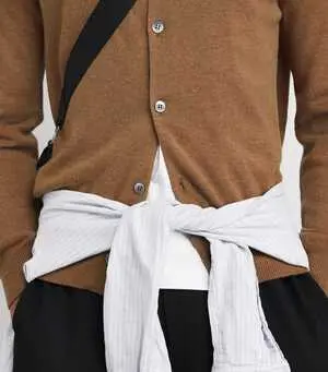 Play Comme Des Garcon Wool Cardigan With Heart Logo