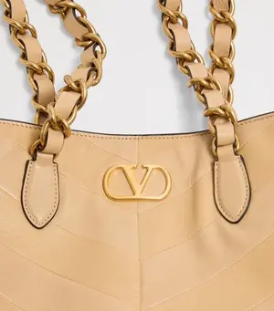 Valentino Garavani Small Lambskin Laseine Tote