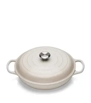 LE CREUSET Cast Iron Shallow Casserole Dish - Ivory