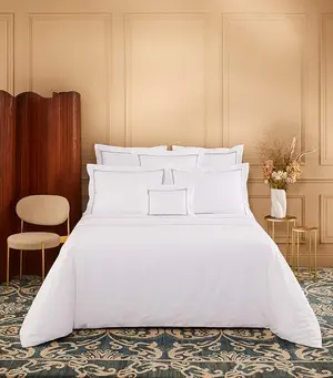YVES DELORME Organic Cotton Duo Marine Super King Duvet Cover - Navy