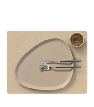 LIND DNA Large Square Corduroy Placemat - Neutral