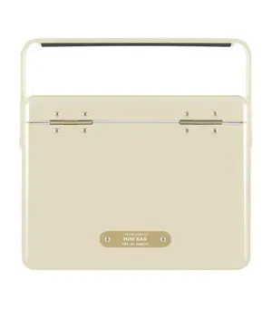 FIELDBAR Mini Bar Cooler Box With Leather Sling - White