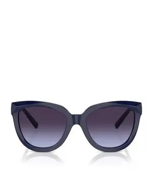 Tiffany & Co. Acetate Cat Eye Sunglasses - Blue