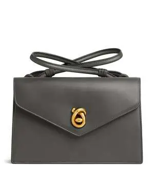 Bottega Veneta Leather Nodo Piano Top-handle Bag - Grey