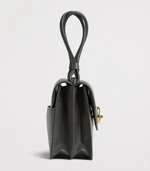 Bottega Veneta Leather Nodo Piano Top-handle Bag - Grey