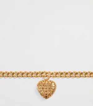 Valentino Garavani Crystal And Enamel Coeur Royal Bracelet - Gold