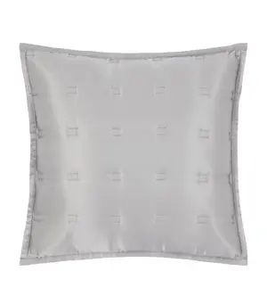 Gingerlily Silk Windsor Square Cushion - Silver