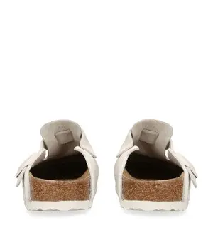 BIRKENSTOCK Suede Boston Clogs