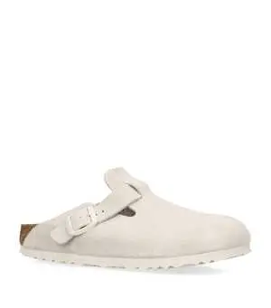BIRKENSTOCK Suede Boston Clogs