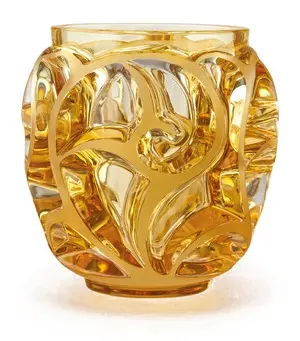 Lalique Small Tourbillons Vase - Orange