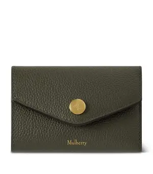 Mulberry Leather Folded Multi-card Wallet - Green