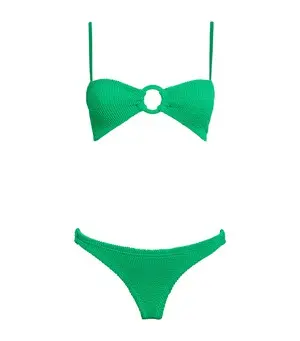 Hunza G Misty Tonal Hoop Two-piece Bikini - Green