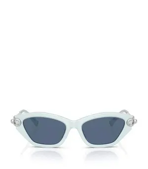 Tiffany & Co. Acetate Cat Eye Sunglasses - Blue