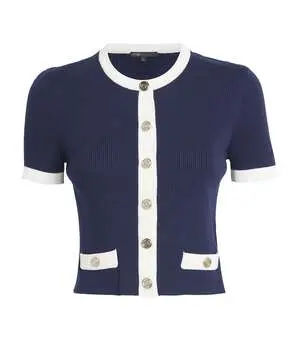 Women's Short Sleeve Cropped Cardigans