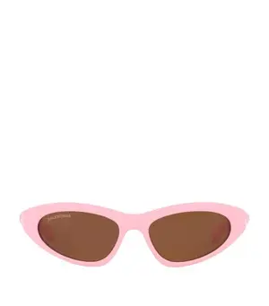 Balenciaga Acetate Bb0207s Sunglasses - Pink